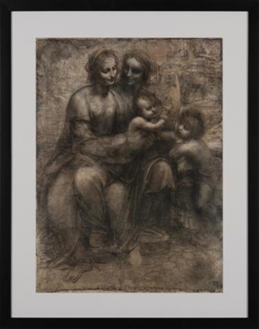Virgin and Child with St Anne and John the Baptist by Leonardo da Vinci ...
