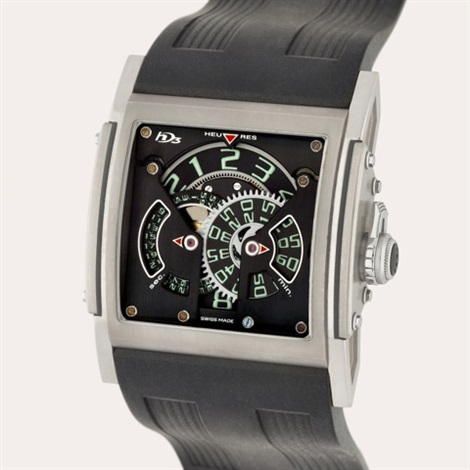 HD3 Three Minds A limited edition titanium wristwatch with rotating ...