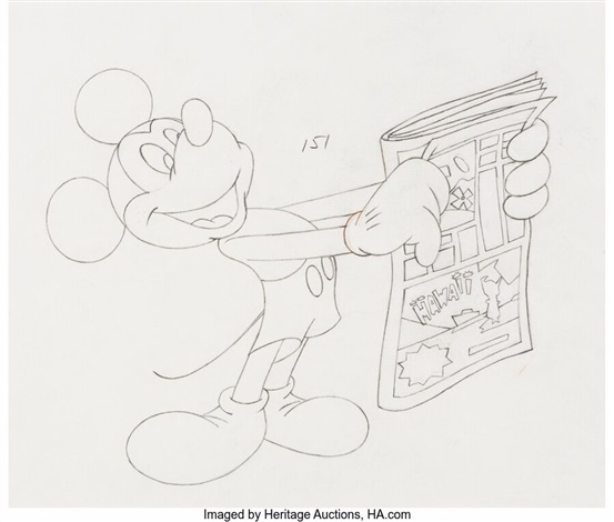 Runaway Brain Mickey Mouse Animation Drawing Sequence of 3 Walt Disney ...