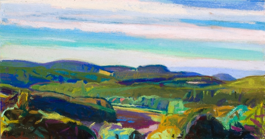 BASS LAKE FROM THE CONE MANOR by Charles Basham on artnet