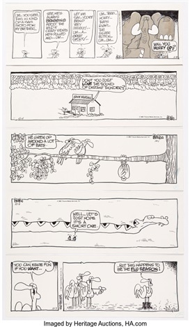 Roger Bollen Animal Crackers Daily Comic Strips Original Art Group of ...