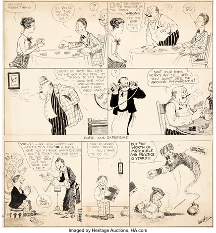 Ed Wheelan Hope and Experience Companion Comic Strips Original Art ...