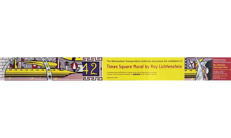 MTA Subway Banner by Roy Lichtenstein on artnet
