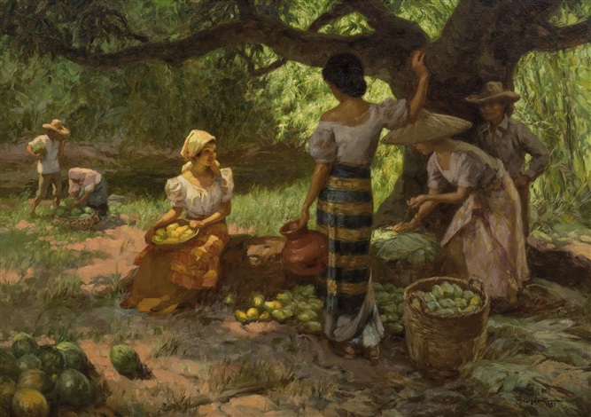 Under the Mango Tree by Fernando Amorsolo on artnet
