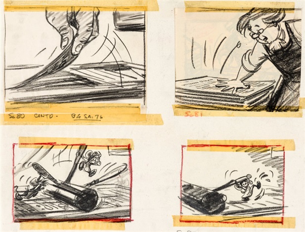 Ben and Me Original Bill Peet Storyboard Drawings Walt Disney, 1953 by ...