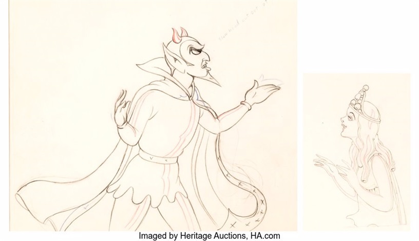 The Goddess of Spring Persephone and Pluto Animation Drawings Walt ...