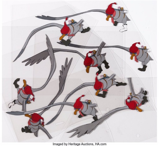 The Rescuers Orville, Bianca and Bernard Production Cel Sequence of 9 ...