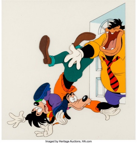 Goof Troop Goofy, Max and Pete Production Cel Setup Walt Disney, c ...