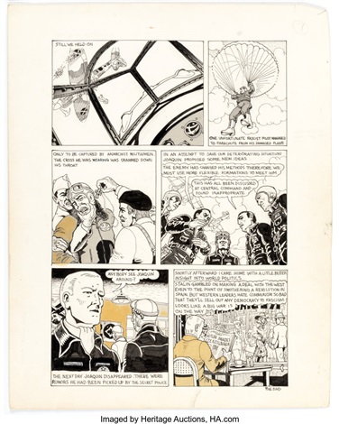 Spain Rodriguez Anarchy Comics 1 Story Page 7 Original Art Last Gasp ...