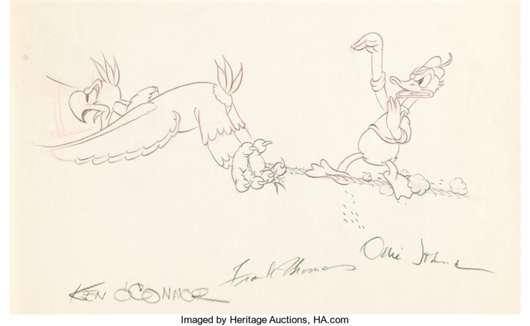 Alpine Climbers Donald Duck Animation Drawing Walt Disney, 1936 by Walt ...