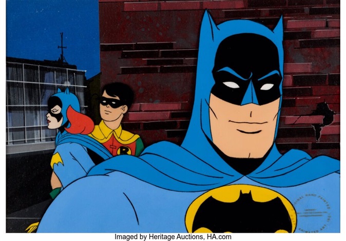 The New Adventures of Batman Batman, Robin and Batgirl Production Cel ...