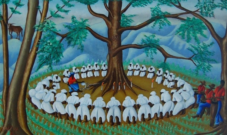 Damballa Ceremony, ca. by Gérard Valcin on artnet