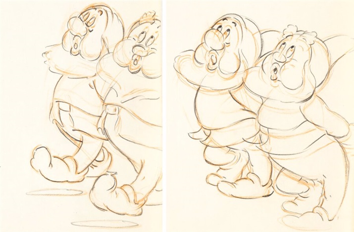 Snow White and the Seven Dwarfs Washing Song Happy and Sneezy Animation ...