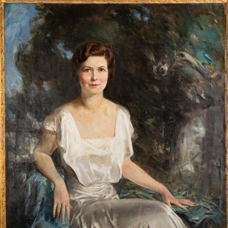 PORTRAIT OF MRS. BAUER by Howard Chandler Christy on artnet