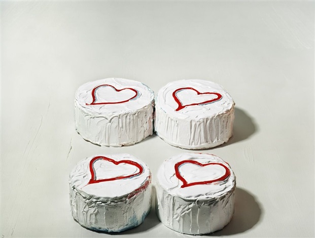 Four Heart Cakes, from the series Thiebauds by Sharon Core on artnet