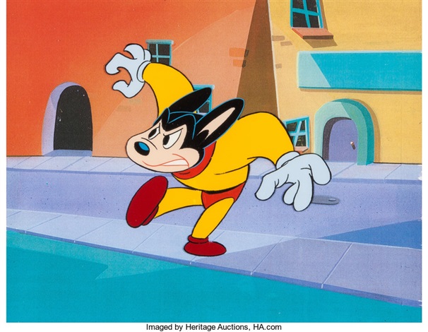 Mighty Mouse The New Adventures Mighty Mouse Production Cel Bakshi-Hyde ...
