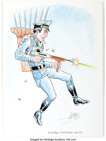 Bill Ward - Blackhawk Illustration Original Art c. 1990s by Bill Ward ...