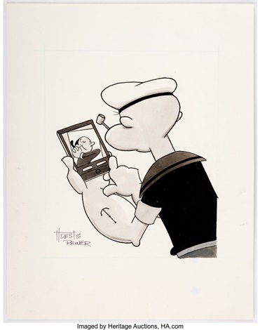 Bunny Hoest and John Reiner - Popeye Speciality Illustration Original ...