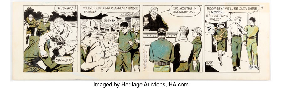 Sy Barry The Phantom Daily Comic Strip Original Art dated 8-30-61 King ...