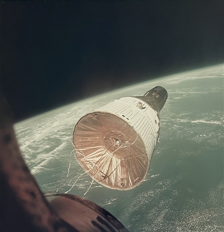 Gemini VII spacecraft orbiting the Earth, December 15-16 by NASA on artnet