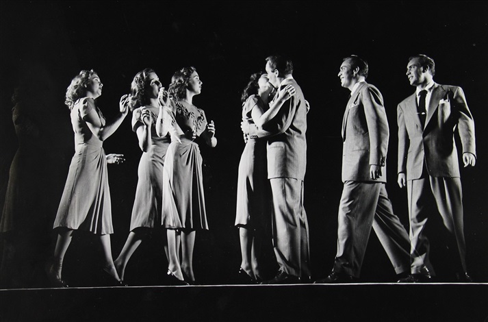 Multiple exposure of actress Deanna Durbin and actor Edmund OBrien ...