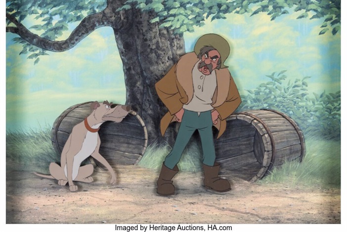 The Fox and the Hound Amos and Chief Production Cel Walt Disney, 1981 ...