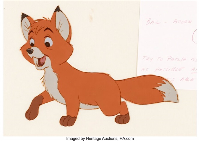 The Fox and the Hound Tod Color Model Cel Walt Disney, 1981 by Walt ...
