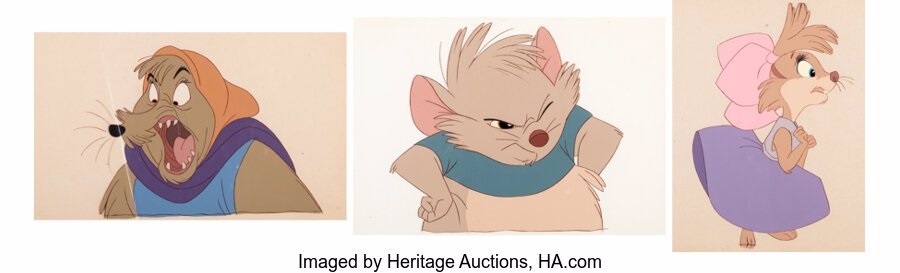 The Secret of NIMH Auntie Shrew and Brisby Children Production Cels ...
