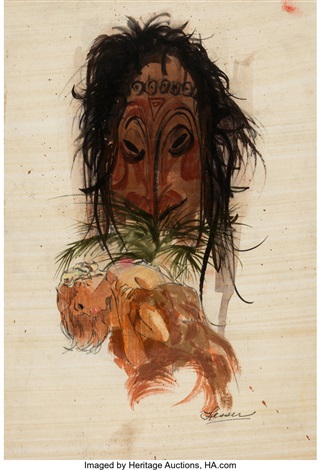 Ron Lesser - Voodoo Painting Original Art c. 1970 by Ron Lesser on artnet