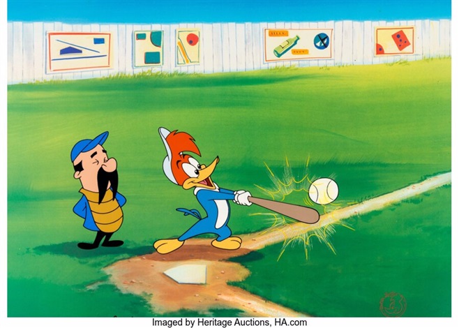 Woody Gets a Hit Woody Woodpecker Limited Edition Cel Signed by Walter ...