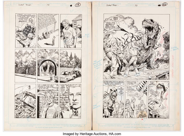 Rick Veitch and Alfredo Alcala Swamp Thing Story Page Original Art ...