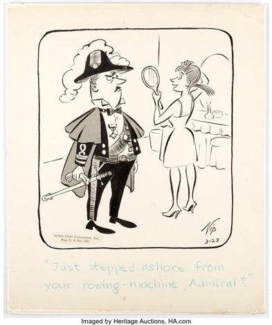 Virgil Partch Big George Daily Comic Strip Original Art dated 3-28-63 ...