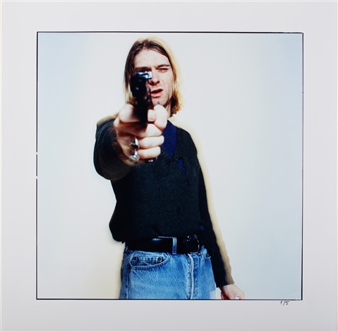 The Last Shooting. Kurt Cobain with Gun 1 by Youri Lenquete on artnet