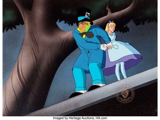 Batman The Animated Series Mad Hatter and Alice Production Cel Warner ...