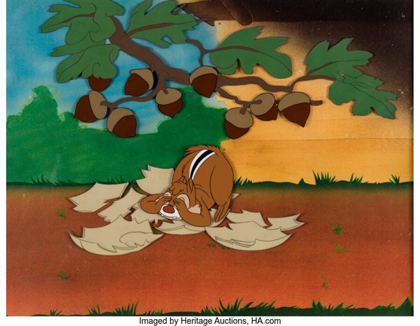 Chip N Dale Chicken in the Rough Dale Production Cel Walt Disney, 1951 ...
