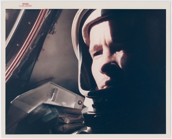 Gemini IV, The First Portrait of a Human in Space Ed White in Weightlessness on Board the ...