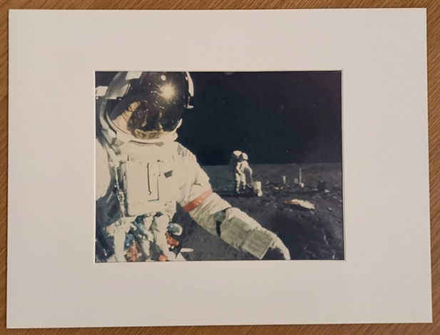 Apollo 14, Alan Shepard walking toward the MET, Ed Mitchel in the ...