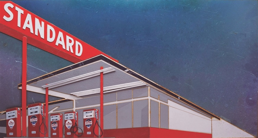Standard Station, after Ed Ruscha from Pictures of Cars by Vik Muniz on ...