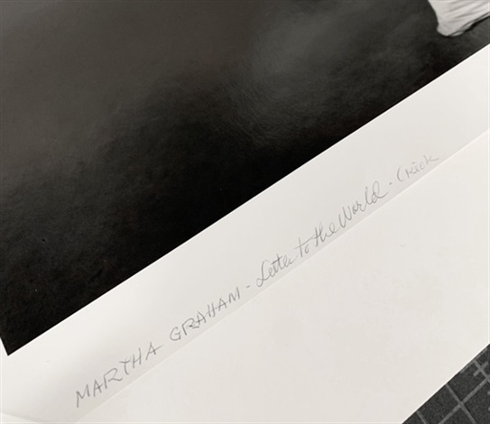 Martha Graham, Letter To The World Kick by Barbara Morgan on artnet