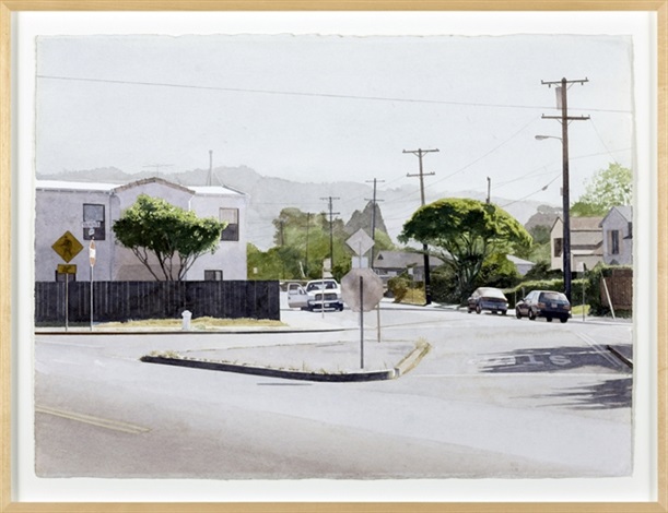 Berkeley Intersection-Rose, Curtis, Hopkins by Robert Bechtle on artnet