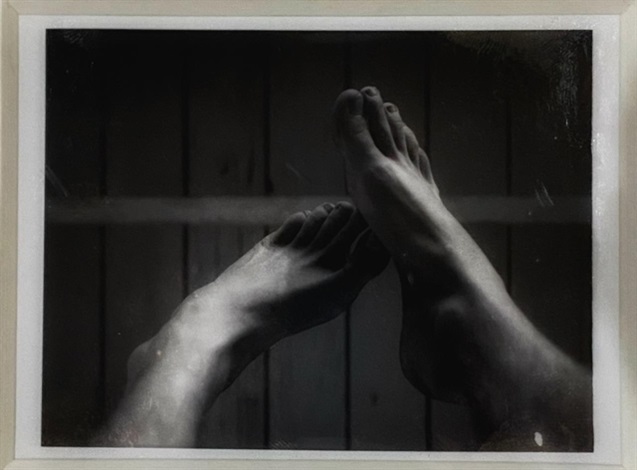 Self Portrait of Robert Mapplethorpes Feet by Robert Mapplethorpe on artnet