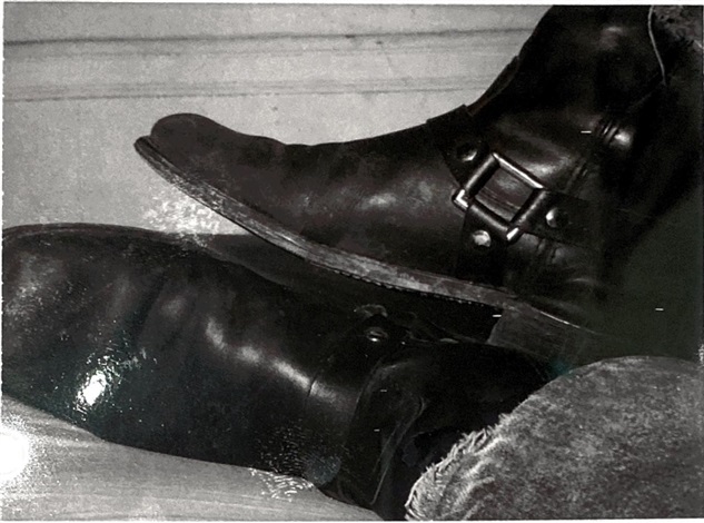 Self Portrait of Robert Mapplethorpes Feet in Boots, 1972 by Robert ...