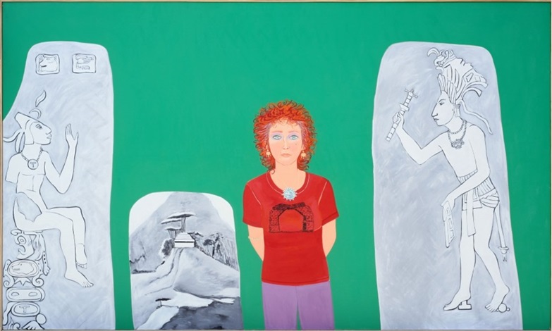 Homage to Quetzalcoatl Count de Waldeck by Joan Brown on artnet