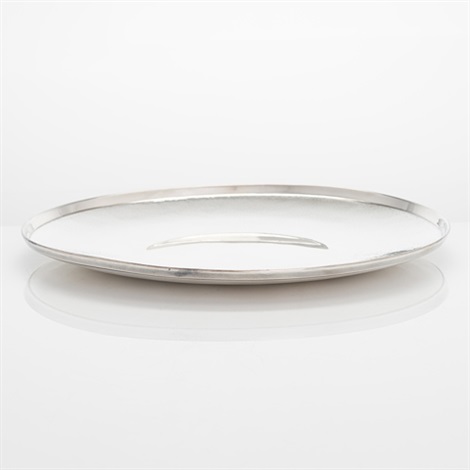Tapio Wirkkala, sterlingsilver plate model TW 290, Kultakeskus, Hämeenlinna, Finland 1970. by ...