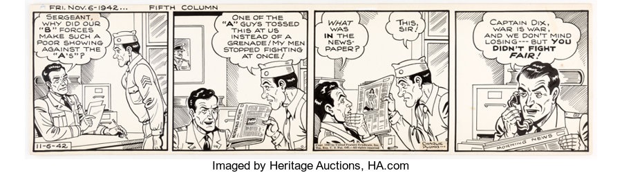 Charlie Plumb Ella Cinders Daily Comic Strip Original Art dated 11-6-42 ...