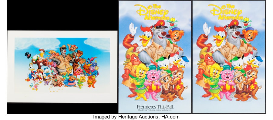 Disney Afternoon Posters Group of 3 Walt Disney, c. 1990s. ... Total 3 ...