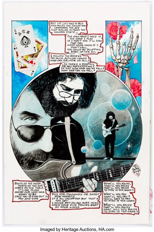 Timothy Truman Grateful Dead Almanac Complete 1-Page Story Original Art ...