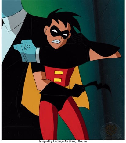 The New Batman Adventures Two Face and Robin Production Cel Setup with ...