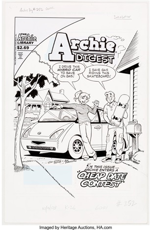 Stan Goldberg and Jon DAgostino Archie Digest 252 Cover Original Art ...