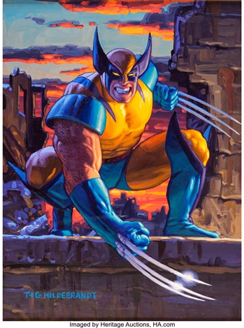 Greg and Tim Hildebrandt 1994 Marvel Masterpieces Powerblast Trading ...
